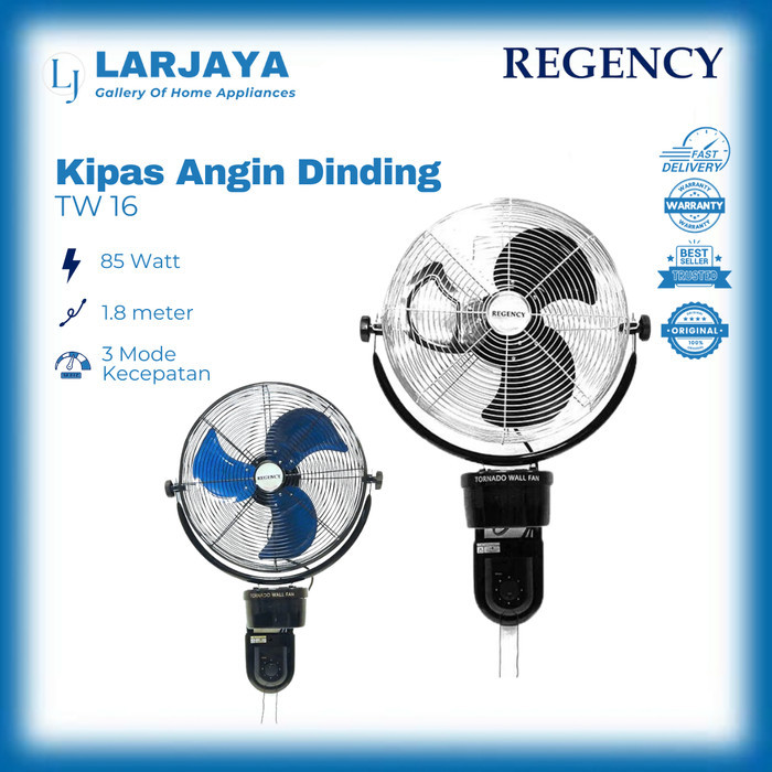 Jual Regency Kipas Angin Dinding 16 Inch Tornado Wall Fan Tw 16 ...