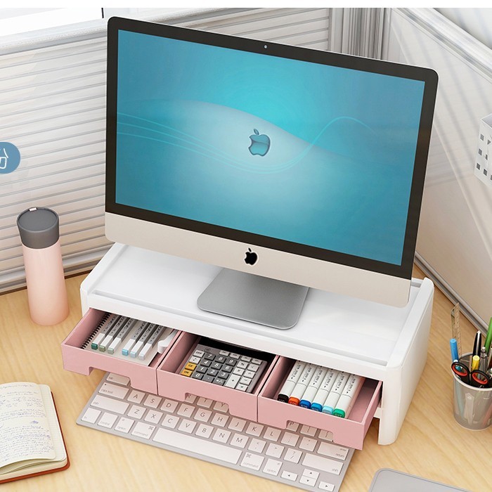 Jual Terbaik Raban Meja Monitor Stand Riser Laptop Komputer 2 Tingkat ...