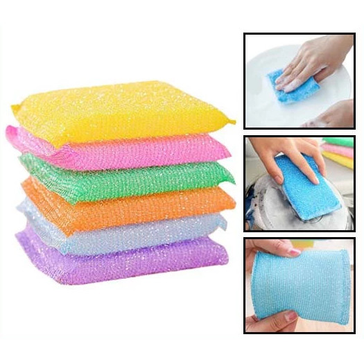Jual Spons Cuci Piring Warna Warni Spon Sponge Sabut Jaring Alat ...