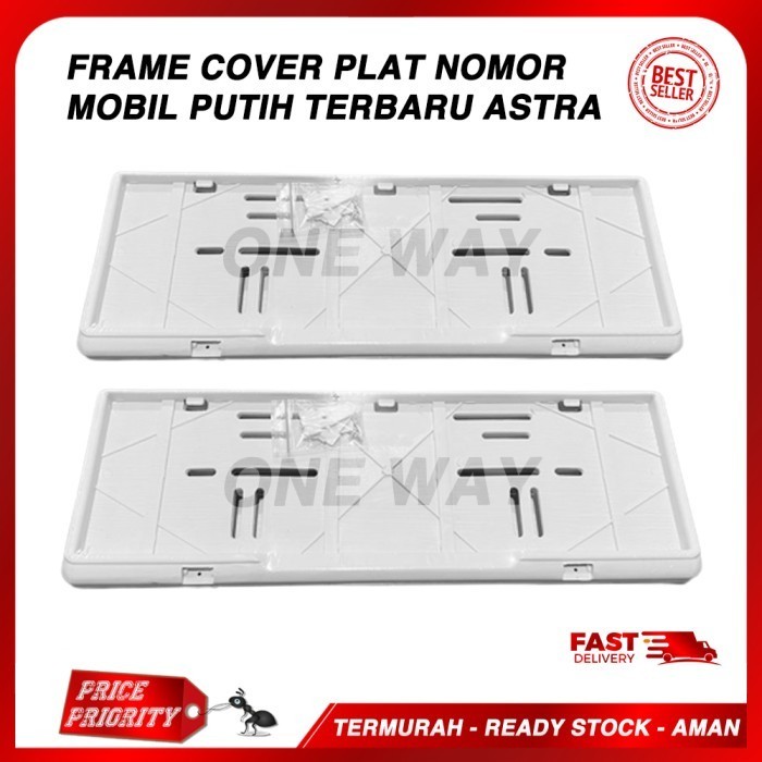 Jual Tempat Dudukan Plat Nomor Mobil ONE WAY / Frame Cover Plat Mobil ...