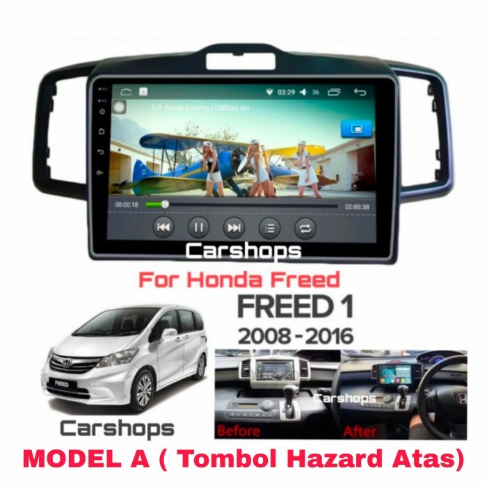 Jual Frame Headunit Android 10 Inch Honda Freed + Kabel PNP Honda Freed ...
