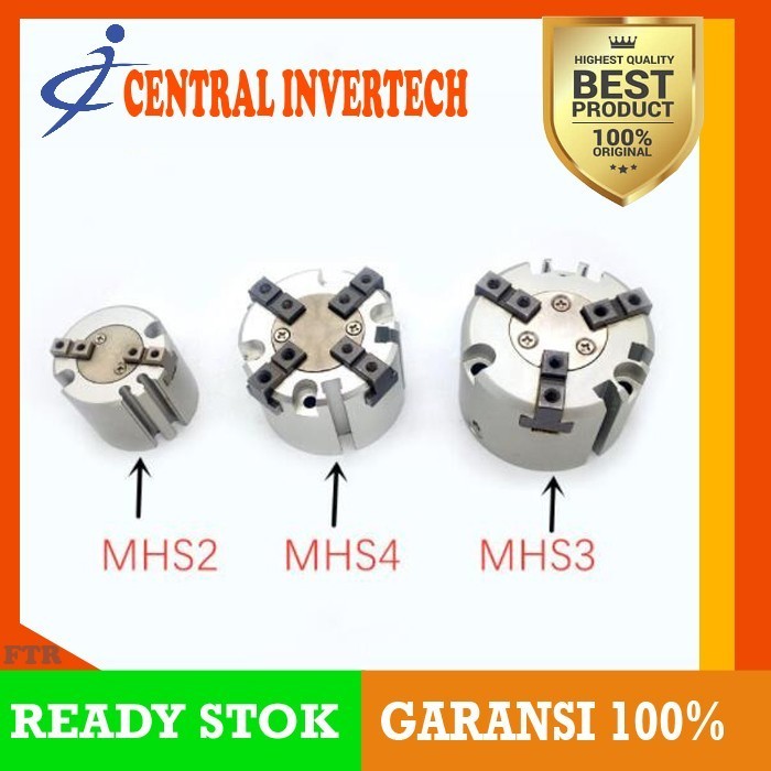 Jual MHS2 MHS3 MHS4 Pneumatic Gripper Double Action Rotating Cylinder ...