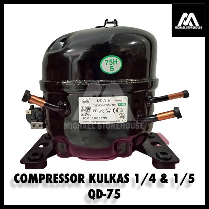 Jual Compressor / Kompresor Kulkas Qd-75 1/4 Hp Pk | Shopee Indonesia