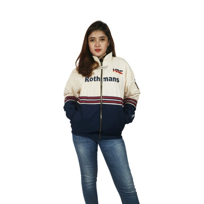 Jual [EV] - JAKET MOTOR PRIA HONDA ROTHMANS TEAM JACKET VINTAGE | Shopee Indonesia