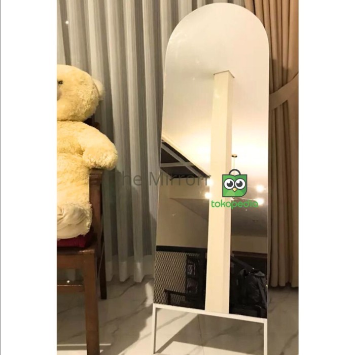 Jual Standing Mirror Full Body Oval Setengah Lingkaran Dengan Kaki ...
