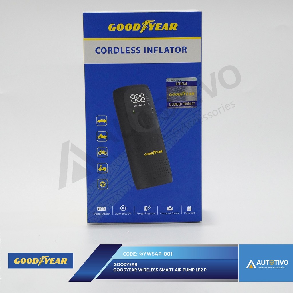 Jual Goodyear Wireless Smart Air Pump Pompa Ban Elektrik | Shopee Indonesia