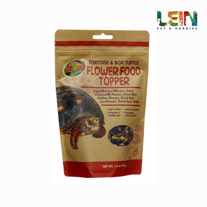 Jual Zoomed Tortoise flower food topper 40gr for sulcata hermani 40 ...