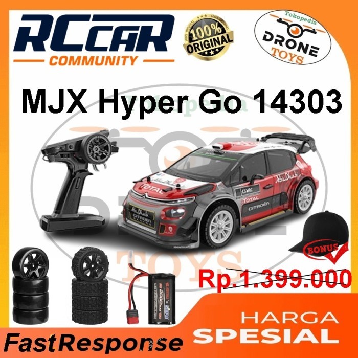 Jual Mjx Hyper Go 14303 Brushless Rc Car 4Wd 2.4Ghz 1:14 Rtr Full Pro Rc Car Drift Mobil Remote ...