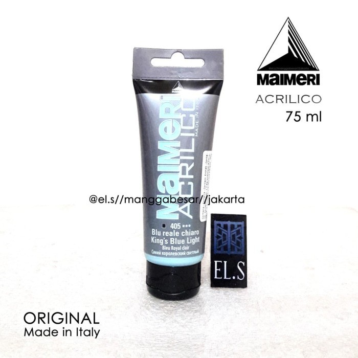 Jual Maimeri Acrilico - King Blue Light 75 ml ( Cat Acrylic ) | Shopee ...