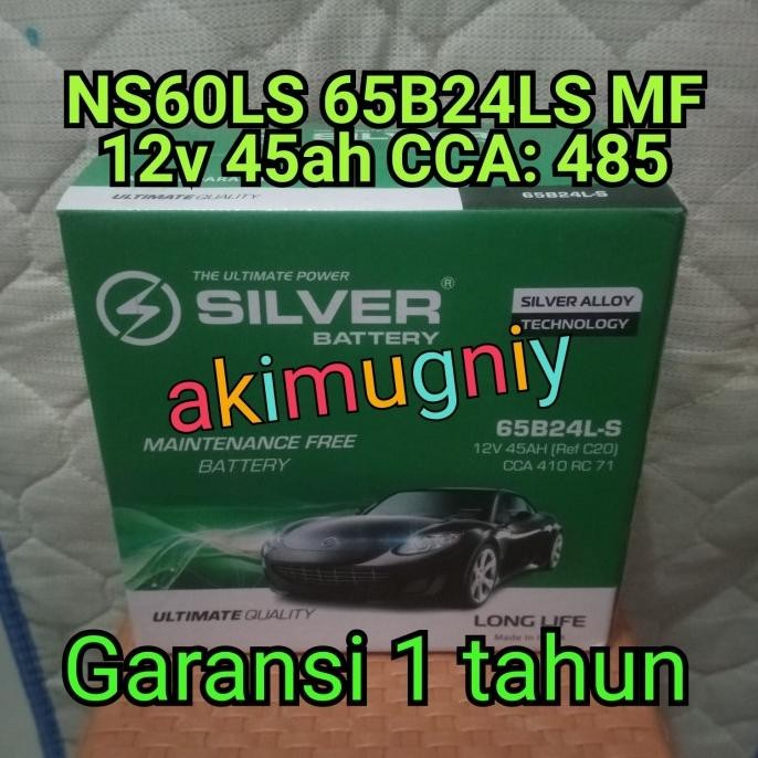 Jual Produk Baru!! aki mobil crv hrv sienta yaris vios innova ns60ls 12v 45ah 65b24ls mf ...