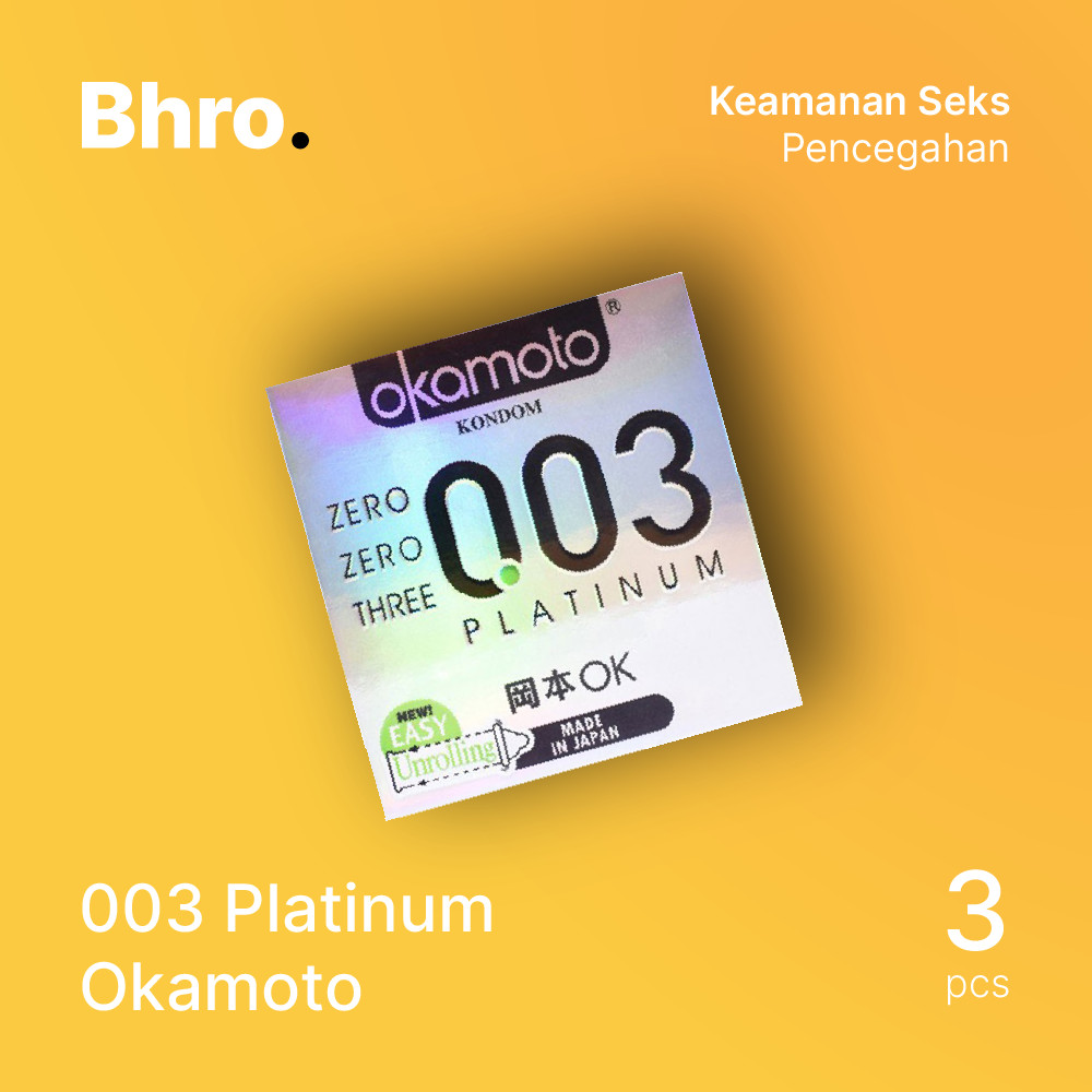Jual Thin Normal Fit Latex Condom - 003 Platinum - Okamoto - 3 pcs ...