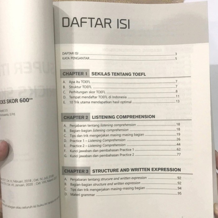 Jual BUKU TOEFL "SUPER ITP TOEFL TRICKS SKOR 600++ | Shopee Indonesia