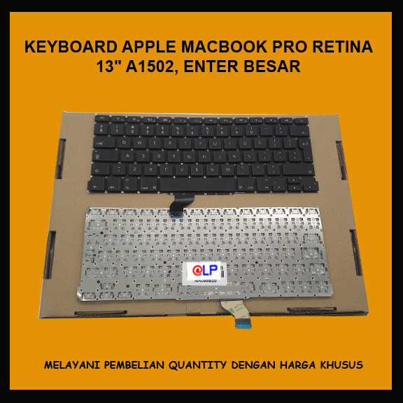 Jual Keyboard Laptop Apple Macbook Pro Retina a1502 Enter Besar ...