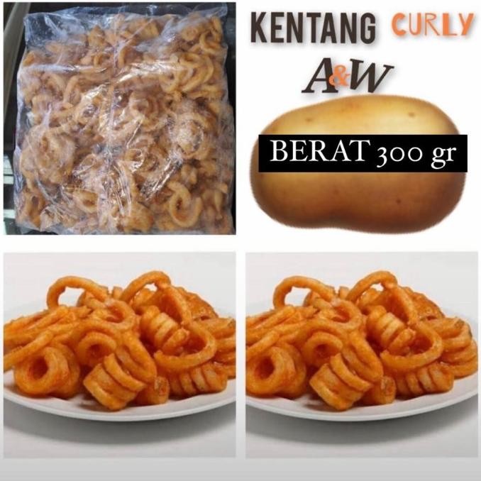 Jual Kentang Curly A&W 300 Gr Original | Shopee Indonesia