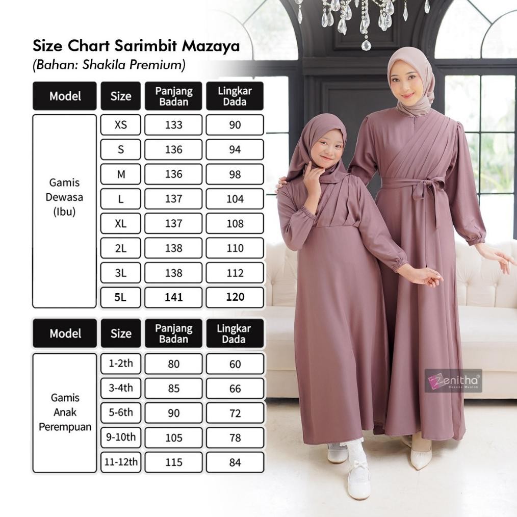 Jual M-4 Zenitha Sarimbit Mazaya Taro - Sarimbit Keluarga Lebaran ...