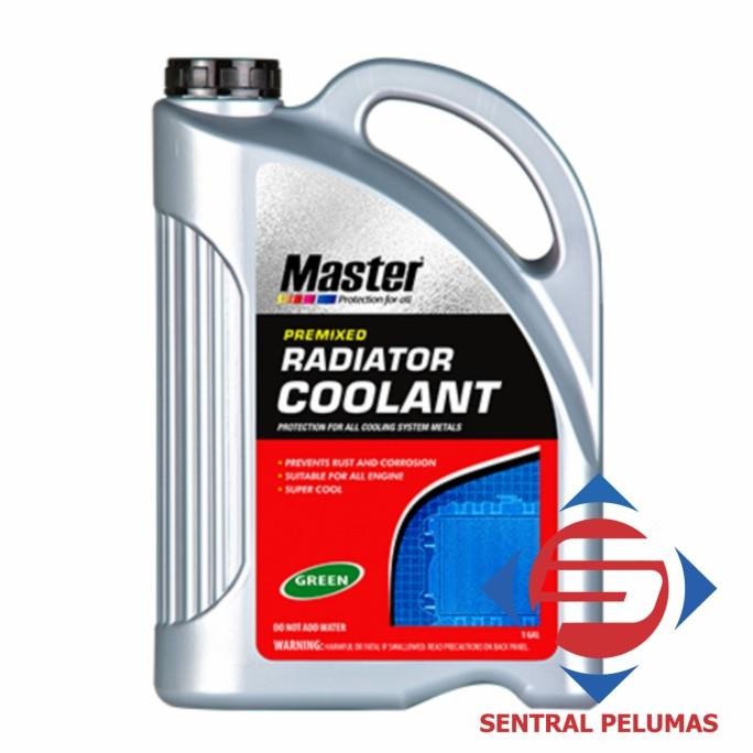 Jual BARU MASTER AIR RADIATOR COOLANT PREMIXED GREEN / HIJAU (GALON ...
