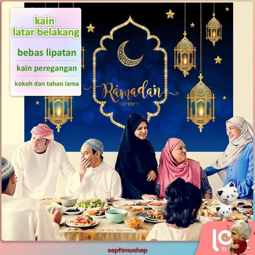 Jual Backdrop Spanduk Wallpaper Muslim, Poster, Perlengkapan Dekorasi ...
