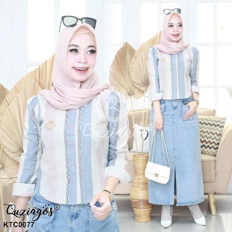 Jual NEW READY!! KEMEJA CROPTOP KATUN TRISET ORI QUZIAGOS | Shopee Indonesia
