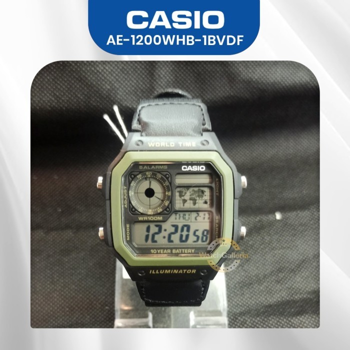 Jual Casio General Ae-1200Whb-1Bvdf / Ae 1200Whb 1Bvdf/ Ae1200Wh Original | Shopee Indonesia
