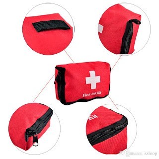 Jual Tas Kotak P3K Lengkap First Aid Kit Travel dengan isi 27 Mobil ...