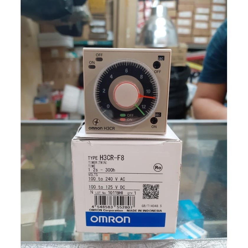 Jual Timer H3Cr-F8 220V Omron Original Timer H3Cr-F8 2 Jarum | Shopee ...