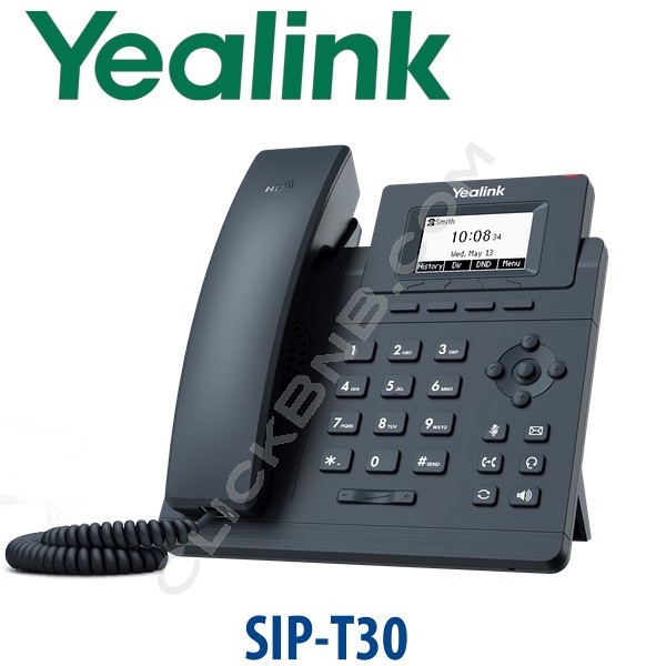 Jual Yealink SIP-T30 Entry Level IP Phone with 1 Line [No PoE Integrated] | Shopee Indonesia