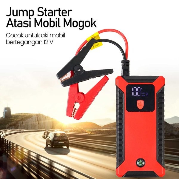 Jual Tebaru power Bank Jump Starter Standard Power Bank Senter USB 12V ...