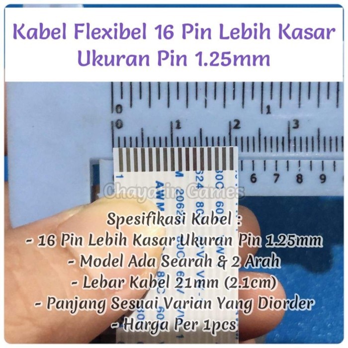 Jual Kabel Flexibel 16 Pin Ukuran Pin 1.25mm | Shopee Indonesia