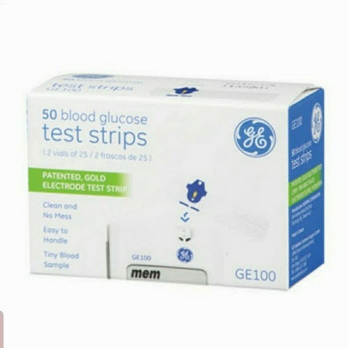 Jual Test Strip Blood Glucose. Strip Ge 100 Cek Gula Darah Ge100 ...