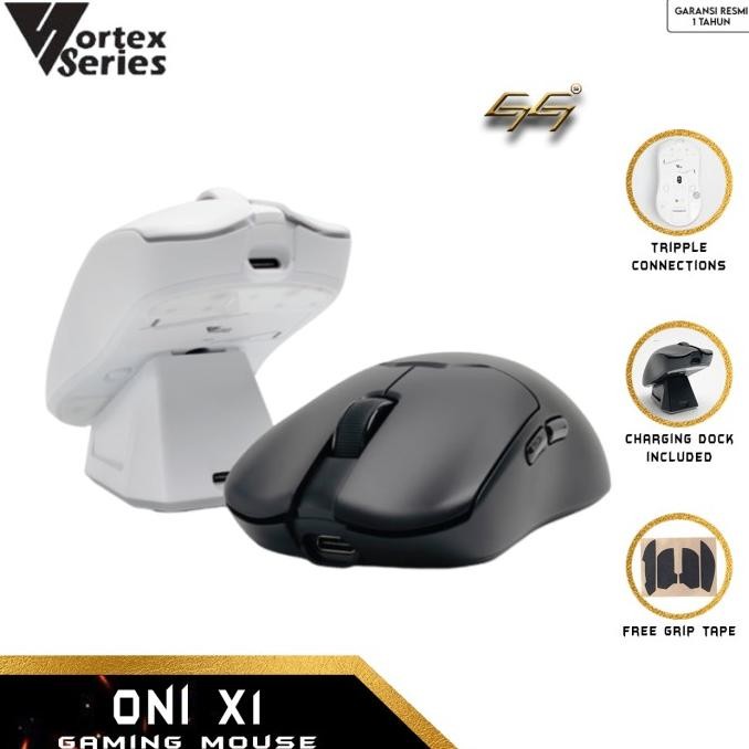 Jual BARU VORTEXSERIES VORTEX ONI X1 ONI X-1 BLUETOOTH MOUSE GAMING ...