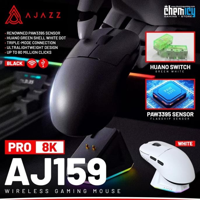 Jual BARU AJAZZ AJ159 PRO WIRELESS GAMING MOUSE WITH RGB CHARGING STATION | Shopee Indonesia