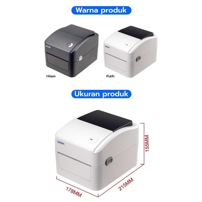 Jual PRINTER BARCODE THERMAL / LABEL PRINTER XPRINTER XP-420B 110MM STIKER ALAMAT BARCODE HARGA ...