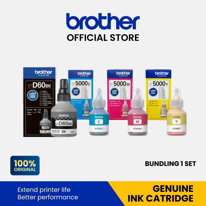 Jual Paket Spesial Bundling 1 Set Tinta Ink Tank Printer BT-D60BK BT ...