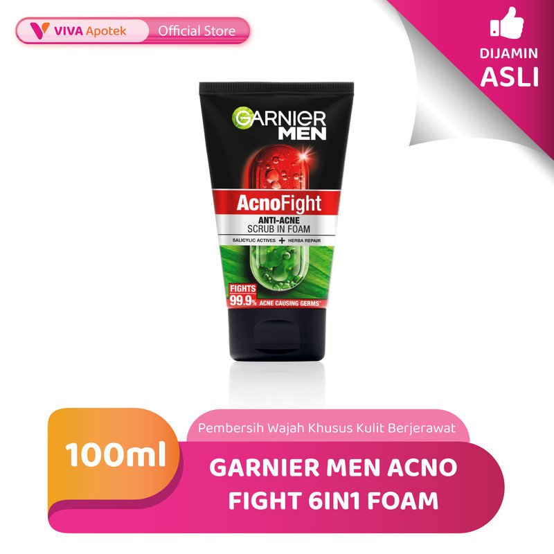 Jual Garnier Men Acno Fight 6 In 1 Foam (100 ml) | Shopee Indonesia
