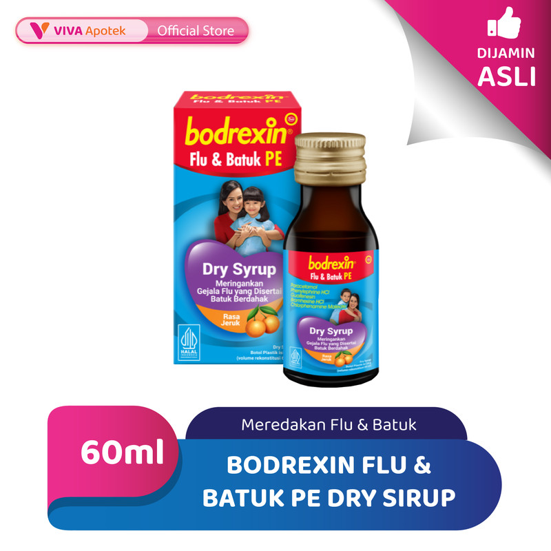 Jual Bodrexin Flu & Batuk PE Dry Sirup untuk Meredakan Flu & Batuk (60 ...