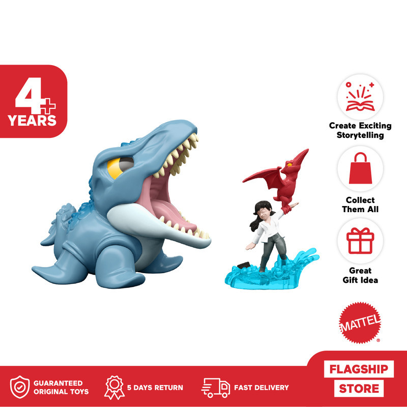 Jual Jurassic World Mosasaurus Bite Club Collectible - Mainan Action ...