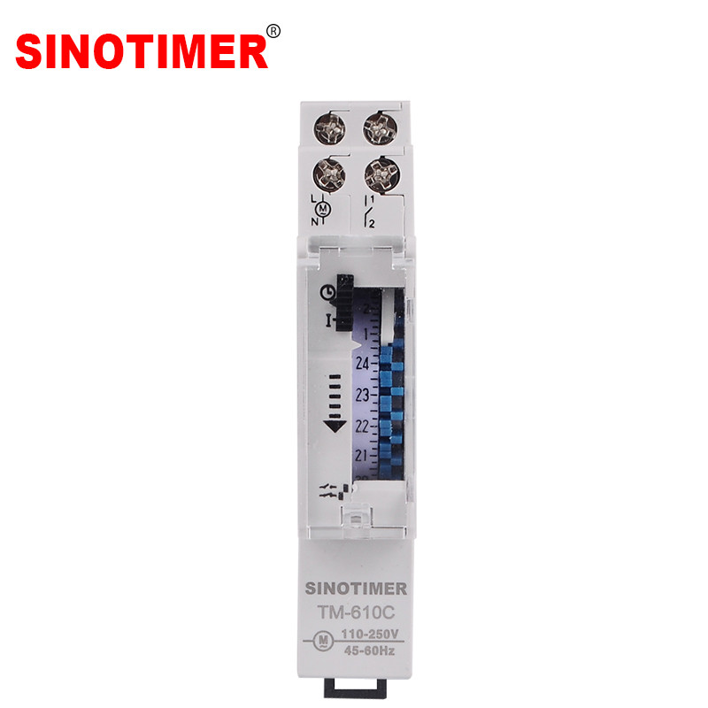 Jual New 110-250V 16A Quartz Mechanical Timer 24 Hours Programmable Din ...