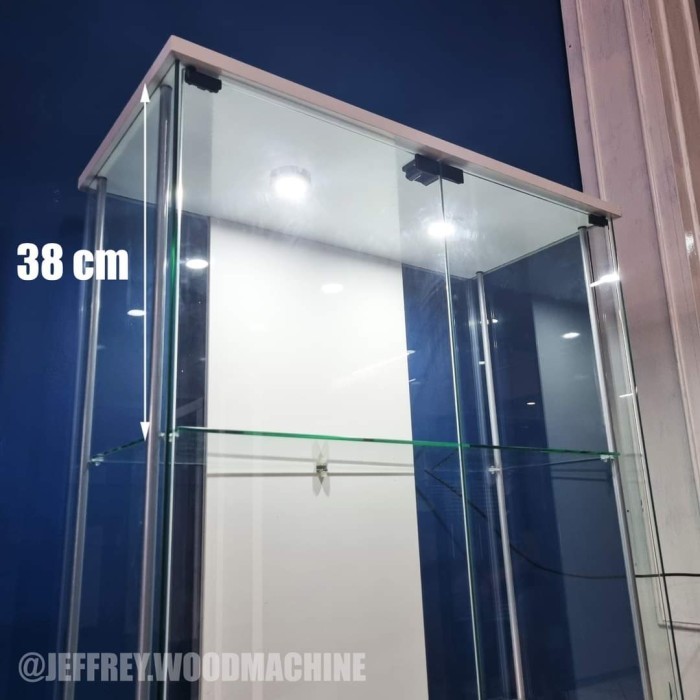 Jual Lemari Rak Pajang kaca Display DX-9 DX9 80cm 80 cm 2 pintu ...