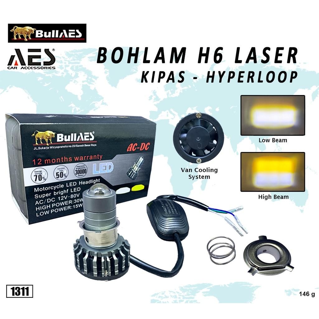 Jual Lampu Led Laser Headlamp H6 H4 Hyperloop AC DC BULLAES Ori ...
