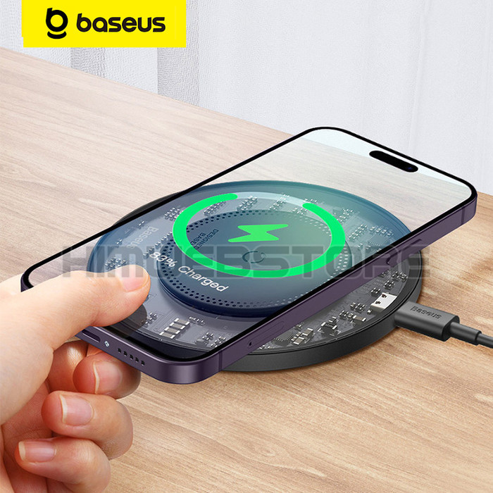 Jual BASEUS SIMPLE WIRELESS CHARGER 15W PAD FAST CHARGING SAMSUNG ...
