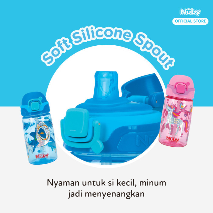 Jual Nuby Sippycup Flip-It Bolt Kids Bottle Botol Minum Anak BPA Free 420mL | Shopee Indonesia