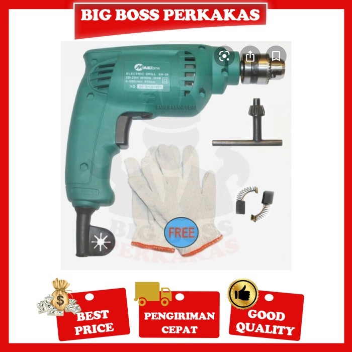 Jual Mailtank Mesin Bor Electric Drill Sh-30/Mesin Bor Tangan Gypsum | Shopee Indonesia