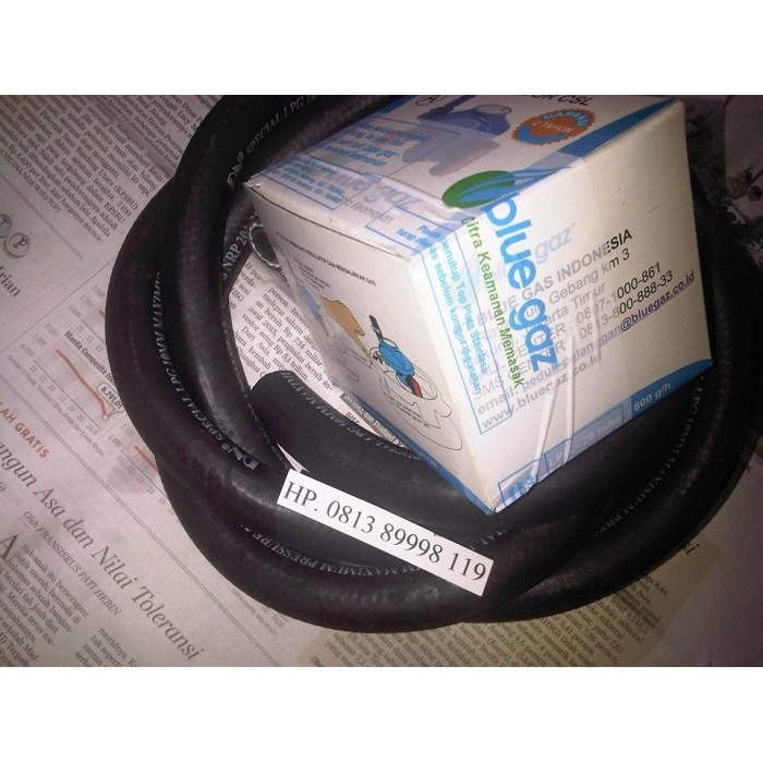 Jual Regulator Gas BLUE GAZ Selang BLUE GAZ Asli + 2 Clamp | Shopee ...