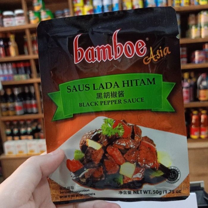 Jual Bumbu Bamboe Asia Saus Lada Hitam/ Black Pepper Sauce 50Gr ...