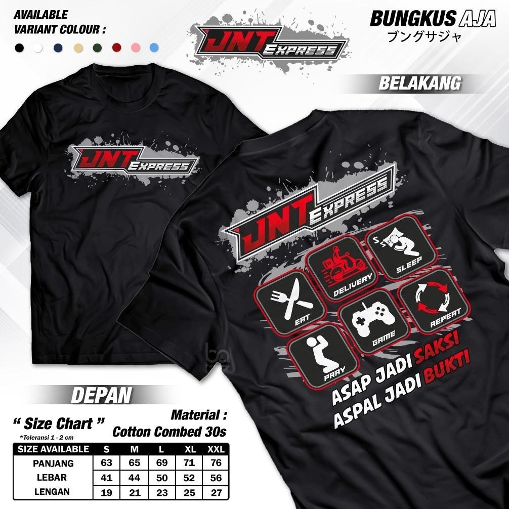 Jual Promo Kaos Jnt Express Asap Jadi Saksi Aspal Jadi Bukti Baju Kurir ...