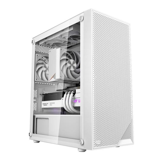 Jual Casing PC COOLER / PCCOOLER C3-B310 mATX - Free 4 FAN RGB - White ...