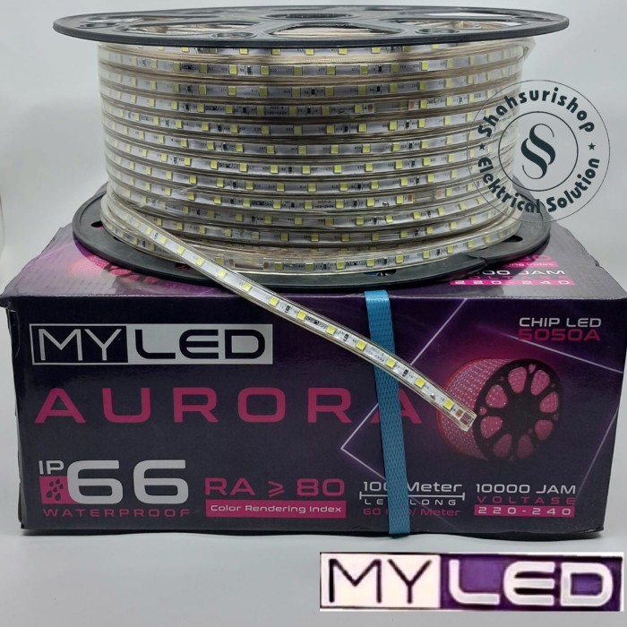 Jual MY LED AURORA MYLED STRIP IP66 LAMPU LED SELANG 100M 100 METER ...