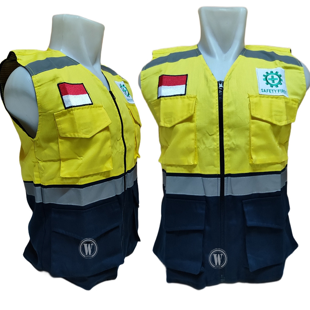 Jual HOT DEALS Rompi Safety Proyek Logo Safety First K3 Pupr Keren Bisa ...