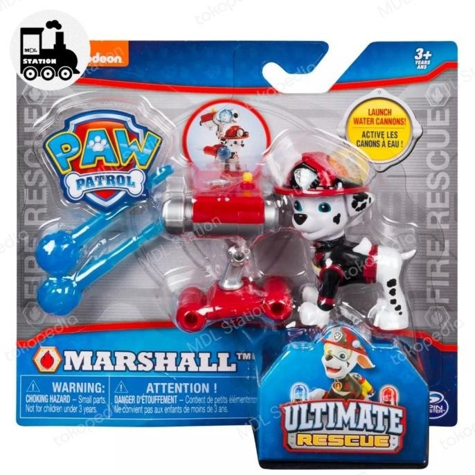 Jual Spin Master Paw Patrol Ultimate Fire Rescue - Marshall Figure ...