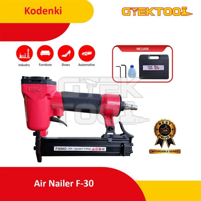Jual Kodenki Mesin Paku Tembak Lurus F30 Staples Angin Air Nailer Gun F-30 | Shopee Indonesia